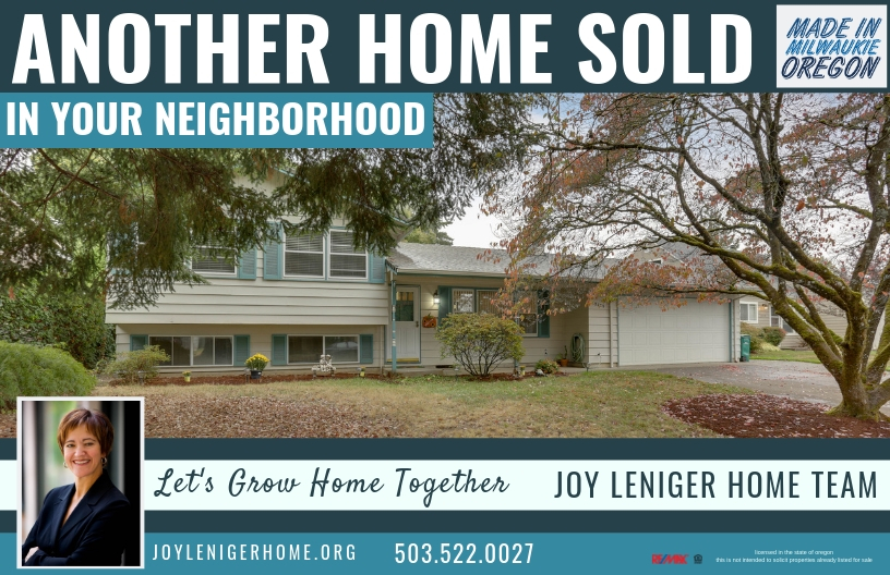 Another Home Sold in Milwaukie – Joy Leniger Home